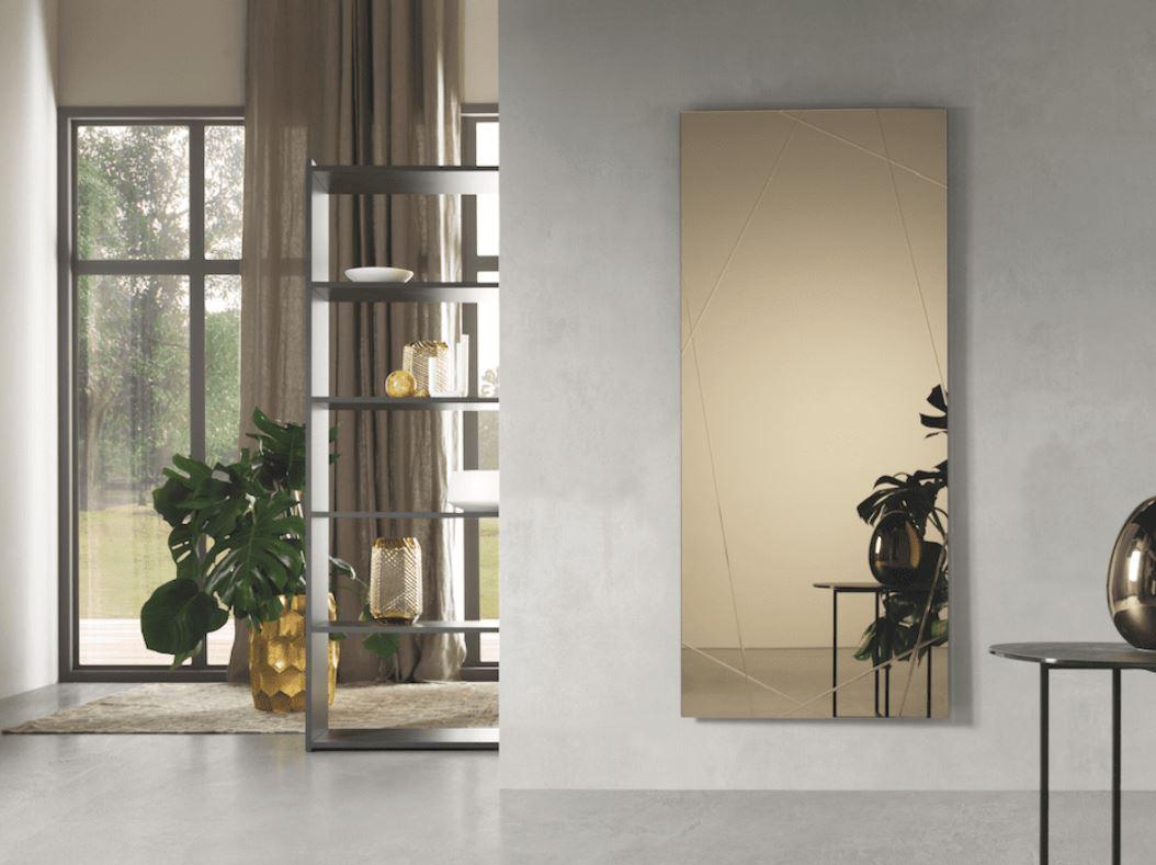 specchio moderno rettangolare bronzo mis 160x70 cm - Beautiful